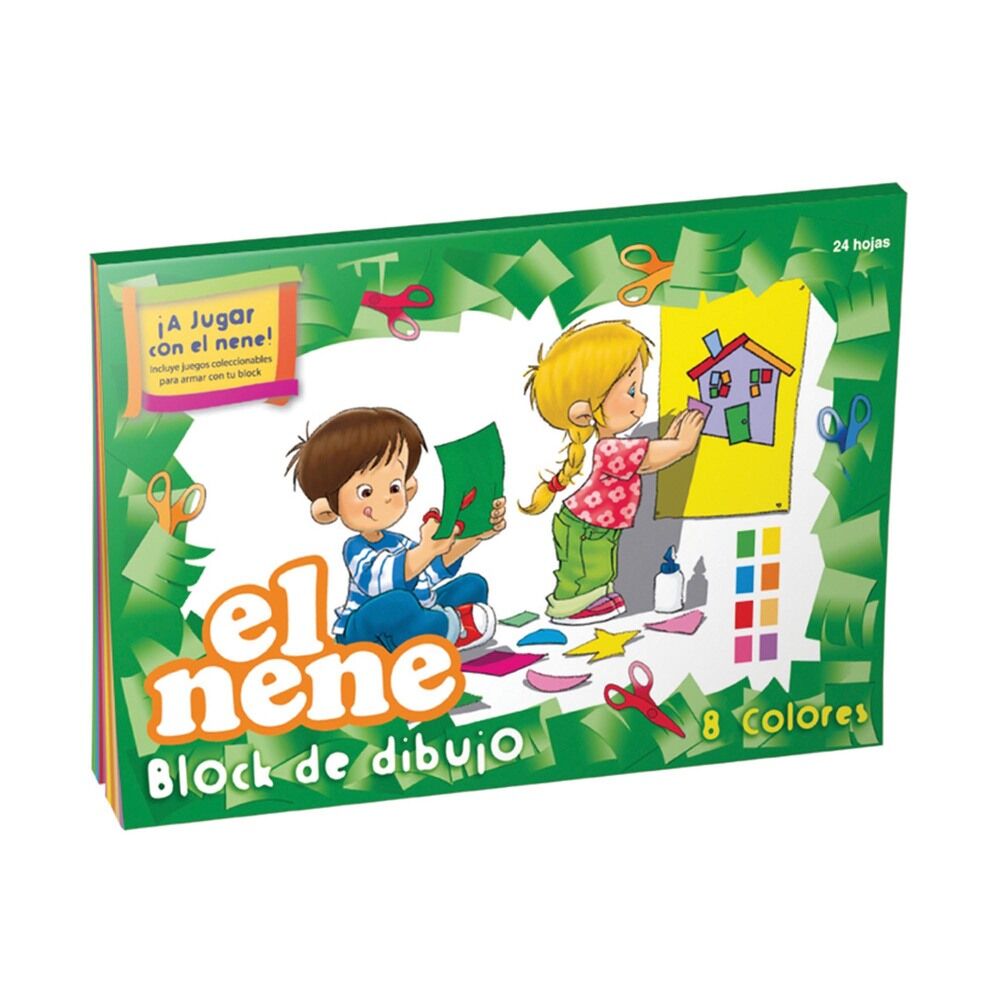 Block de dibujo n5 El Nene color 24 hojas - Carrefour