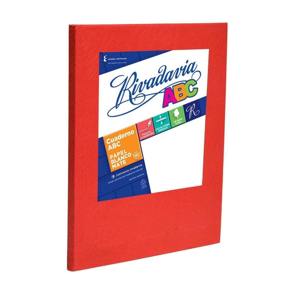 Cuaderno rayado Rivadavia ABC N°3 rojo 50 hojas - Carrefour