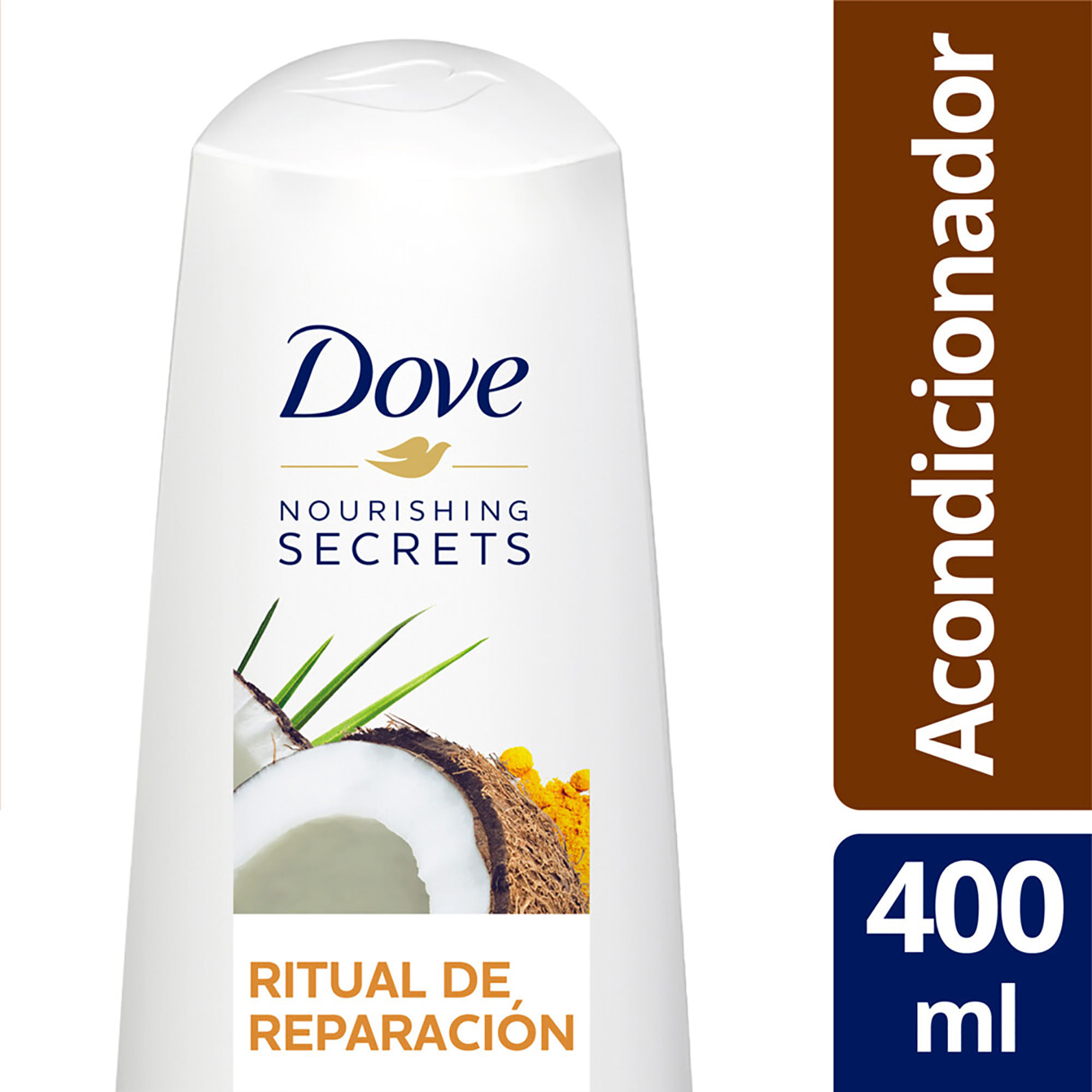 Acondicionador Dove ritual de reparación coco y cúrcuma 400 ml. - Carrefour