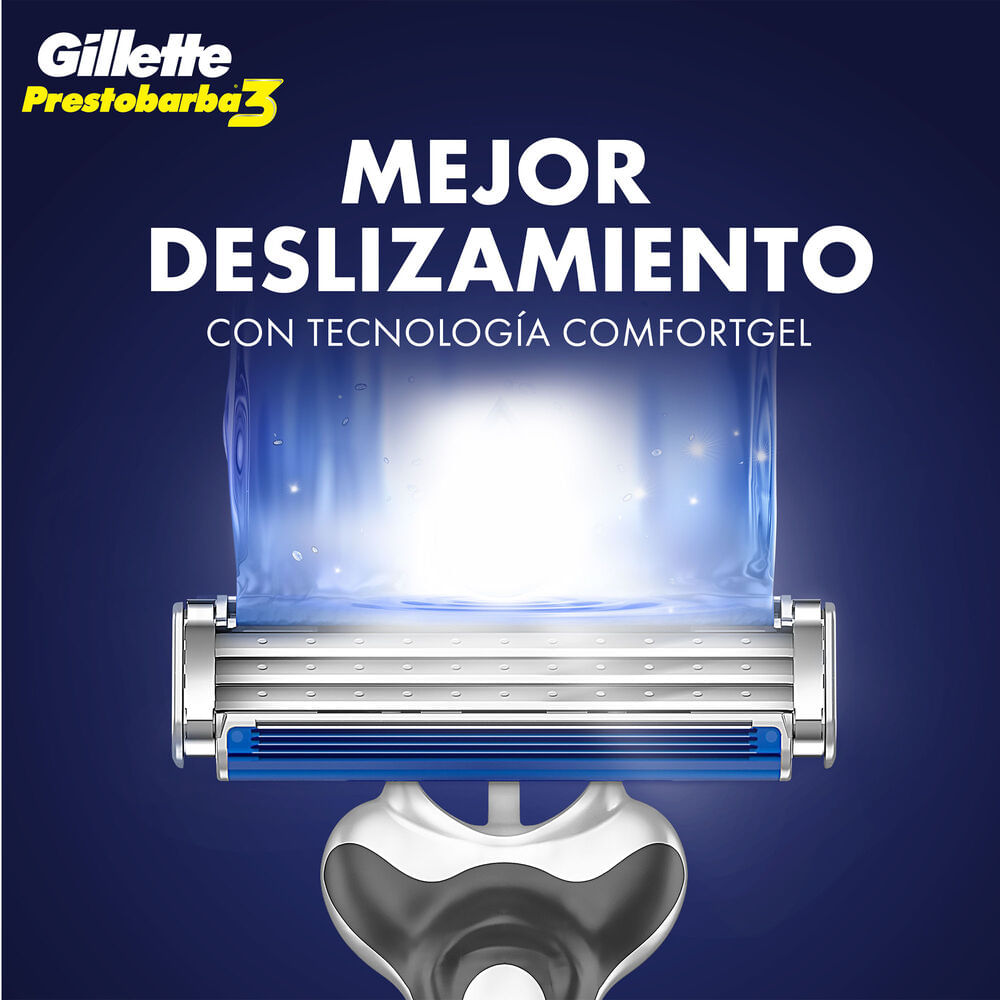 Máquina de afeitar Gillette Prestobarba3 4 u. - Carrefour