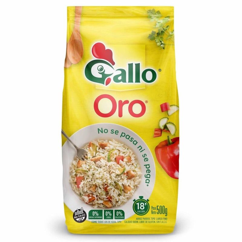 Arroz parboil Gallo Oro 500 g. - Carrefour