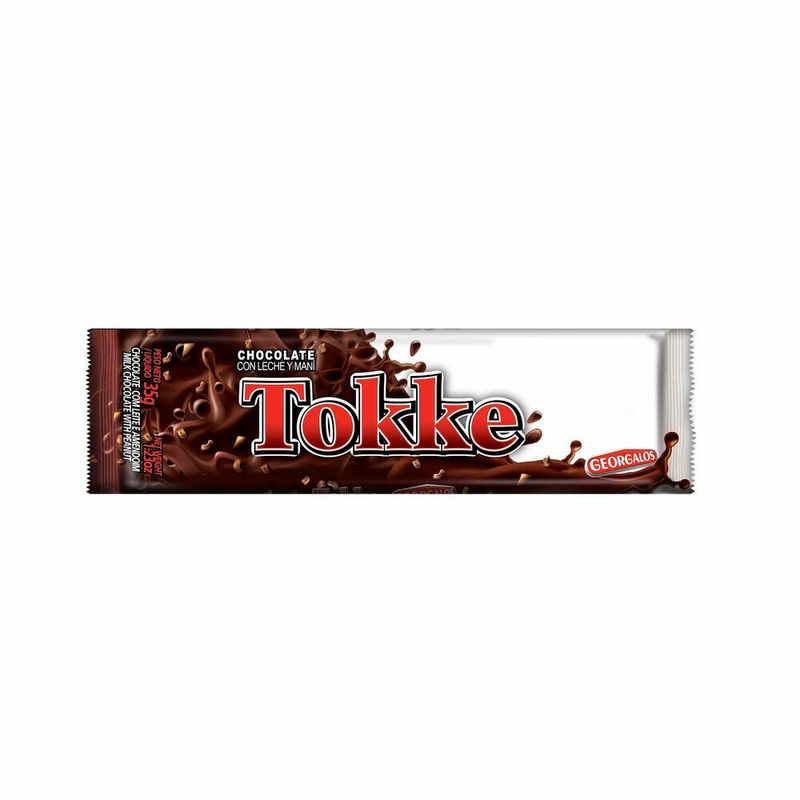 Tableta de chocolate Tokke maní 35 g. - Carrefour