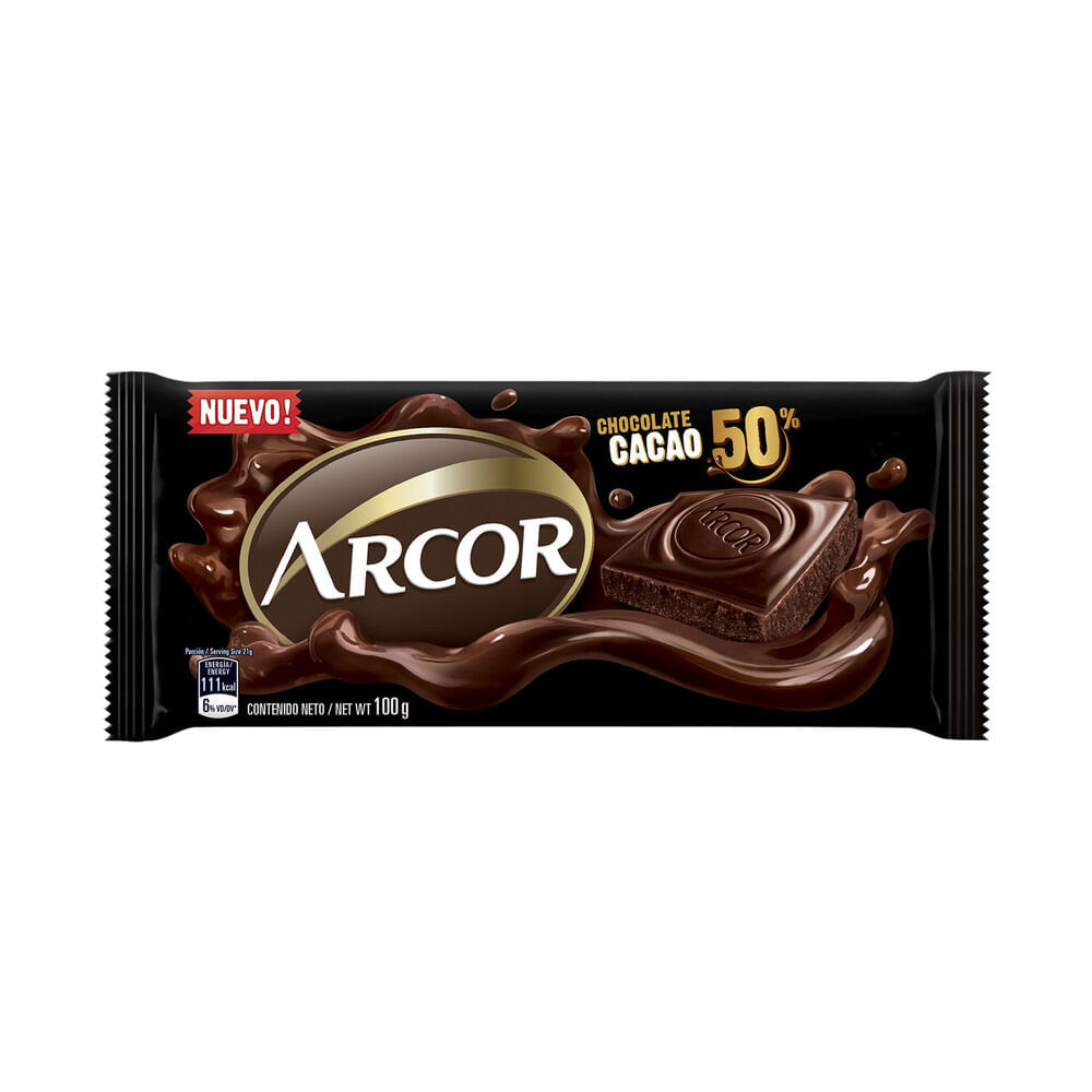 Tableta de chocolate cacao Arcor 100 g. - Carrefour