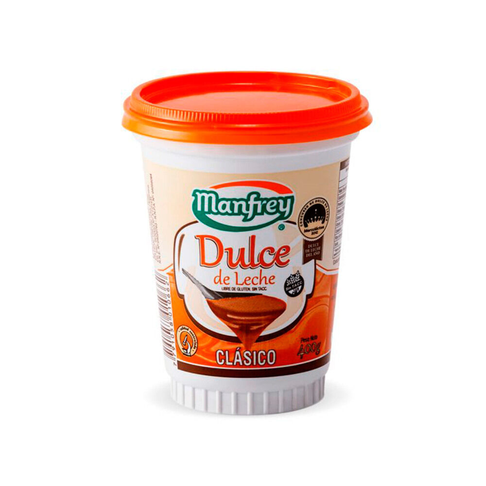 Dulce de leche familiar Manfrey 400 cc. - Carrefour