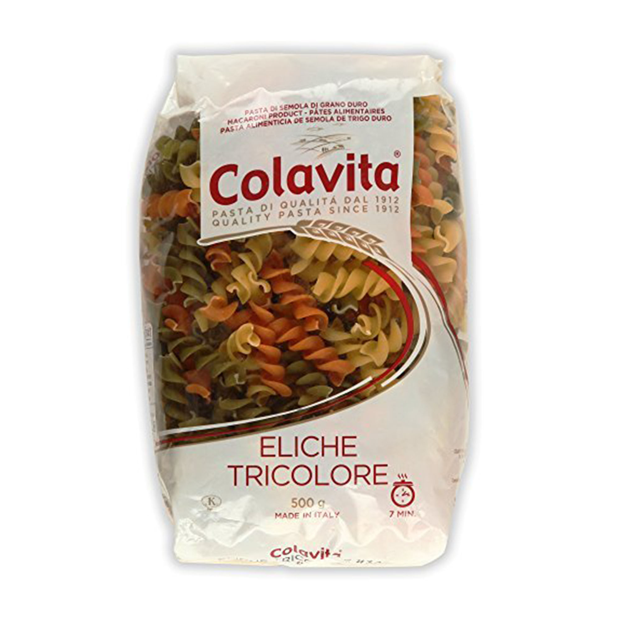 Fideos eliche tricolor Colavita 500 g. - Carrefour