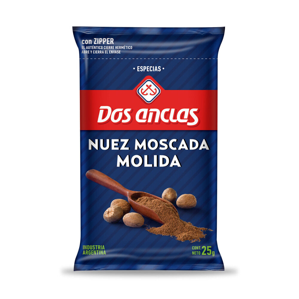 Nuez moscada molida Dos Anclas 25 g. - Carrefour Nuez moscada molida Dos Anclas 25 g. - Carrefour