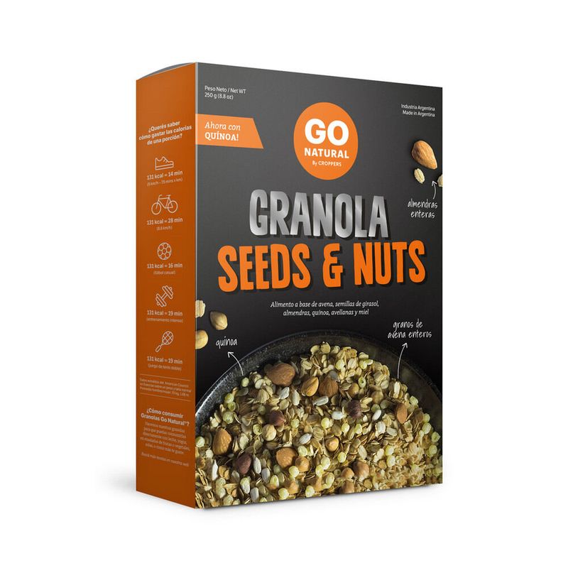 Granola Go Natural seeds nuts 250 g. - Carrefour