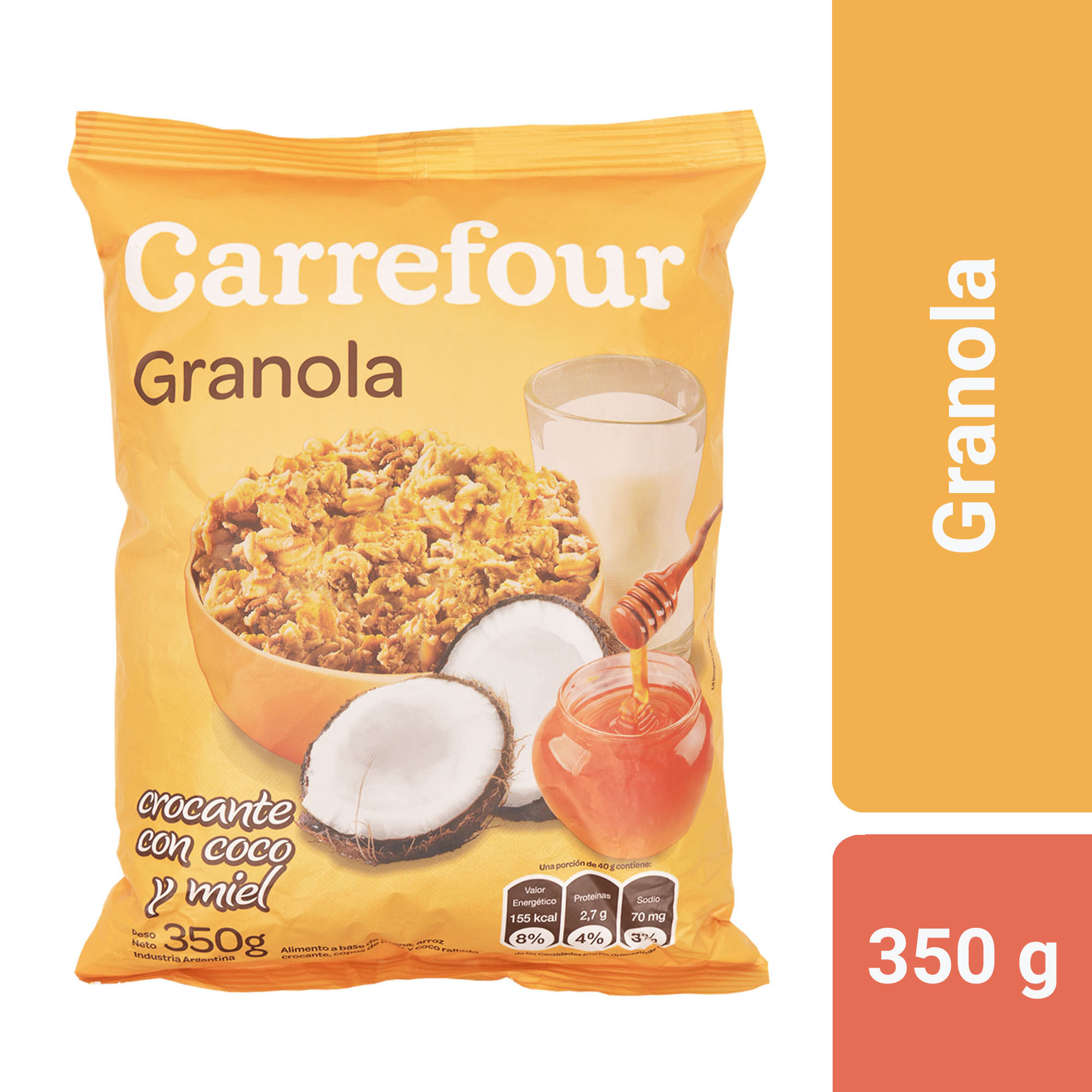 Granola Carrefour con coco y miel 350 g. - Carrefour