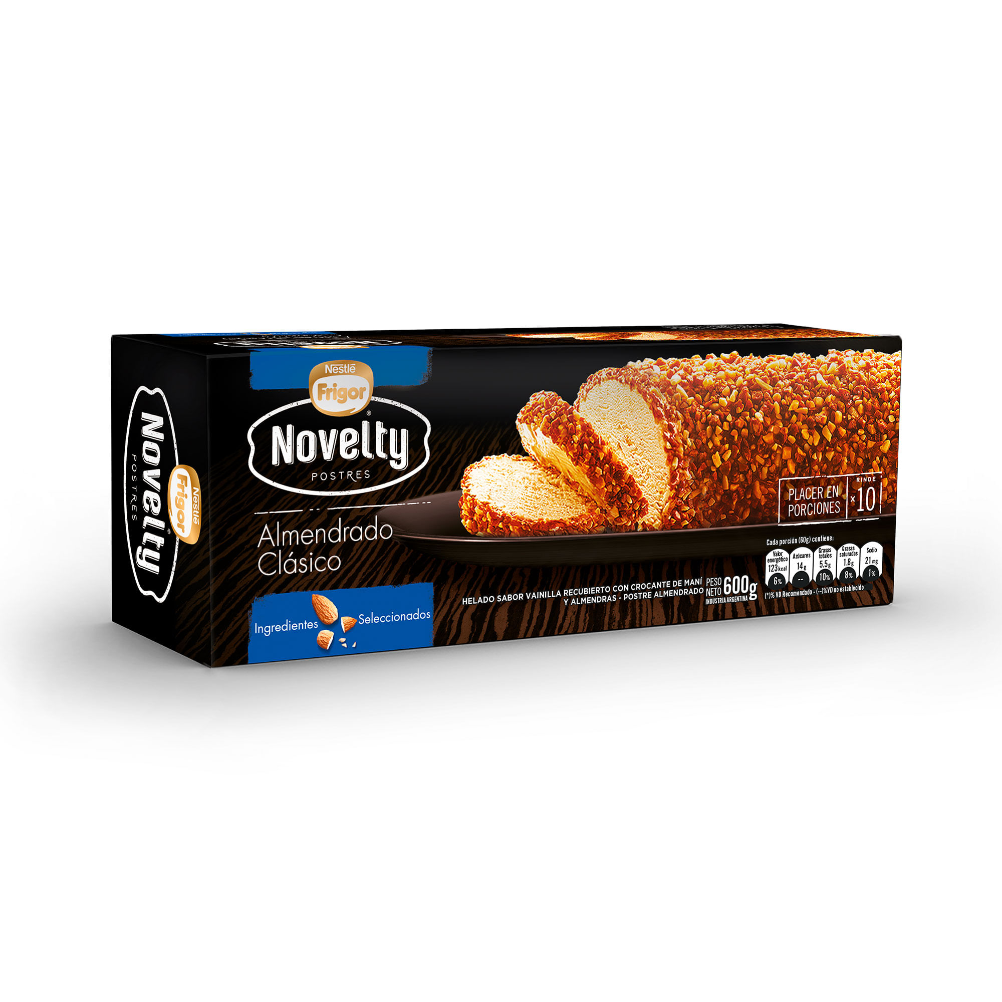 Postre helado Frigor almendrado 600 g. - Carrefour