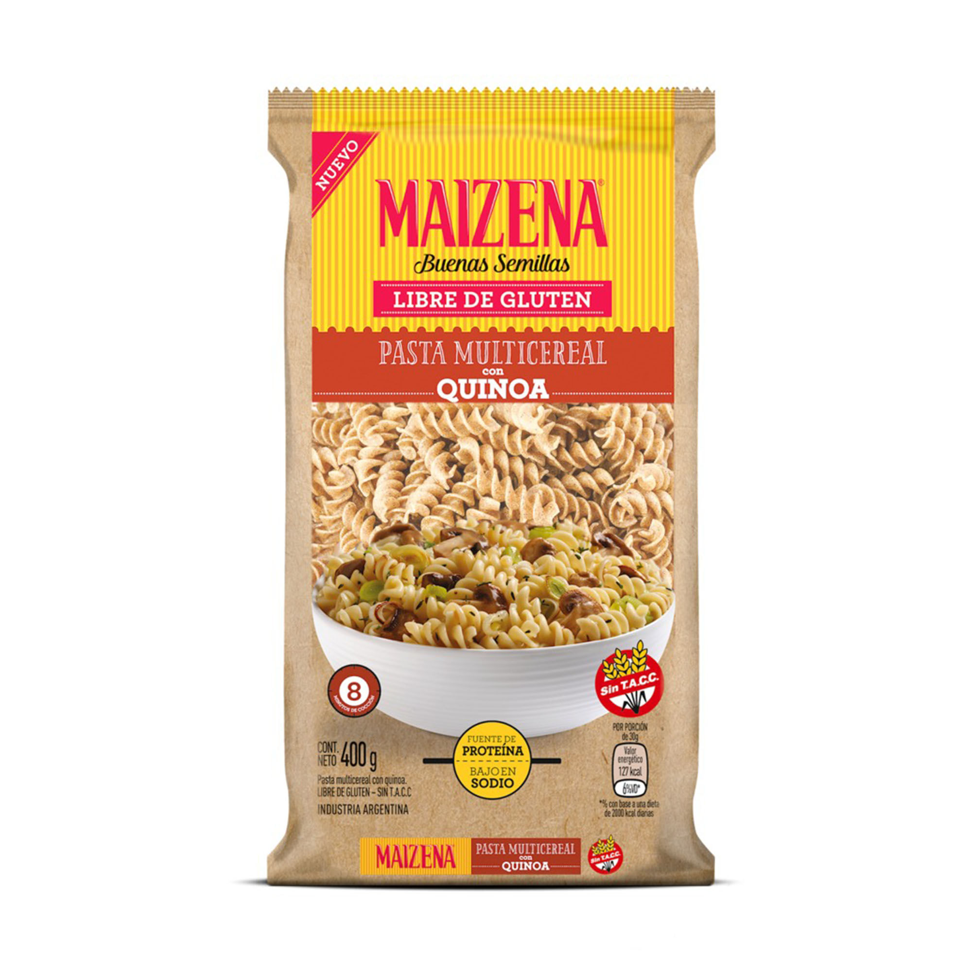 Pasta multicereal Maizena con quínoa sin tacc 400 g - Carrefour