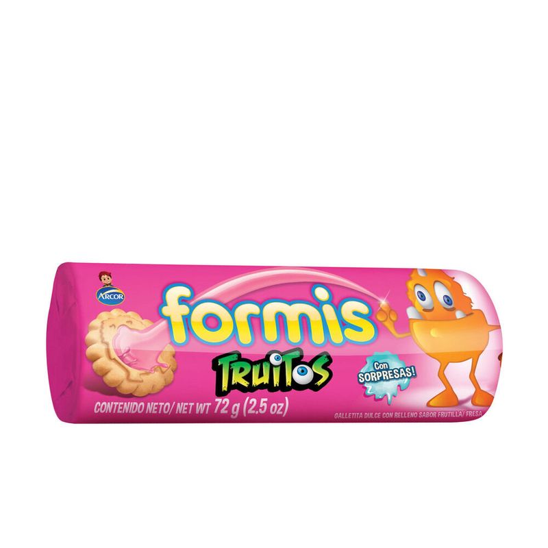 Galletitas vainilla rellenas frutilla Formis 72 g. - Carrefour