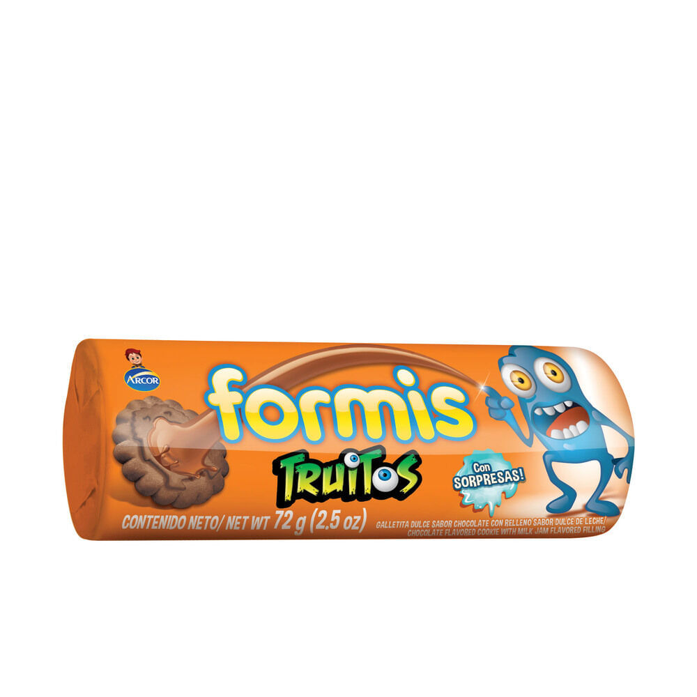 Galletitas Formis de chocolate rellenas de dulce de leche 72 g. - Carrefour