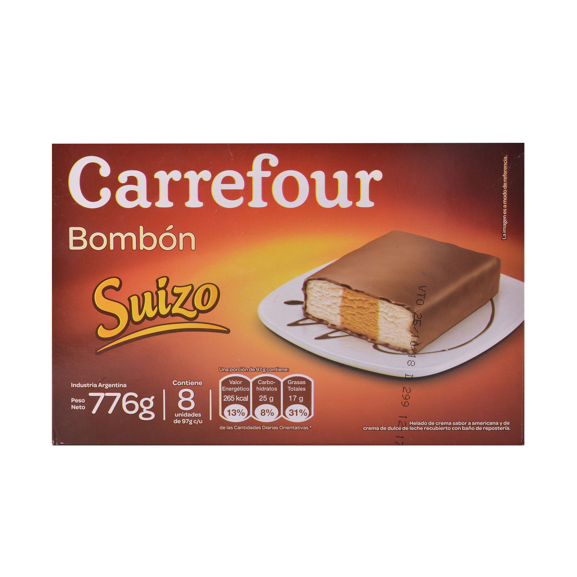 Postre helado Carrefour bombón 776 g. - Carrefour