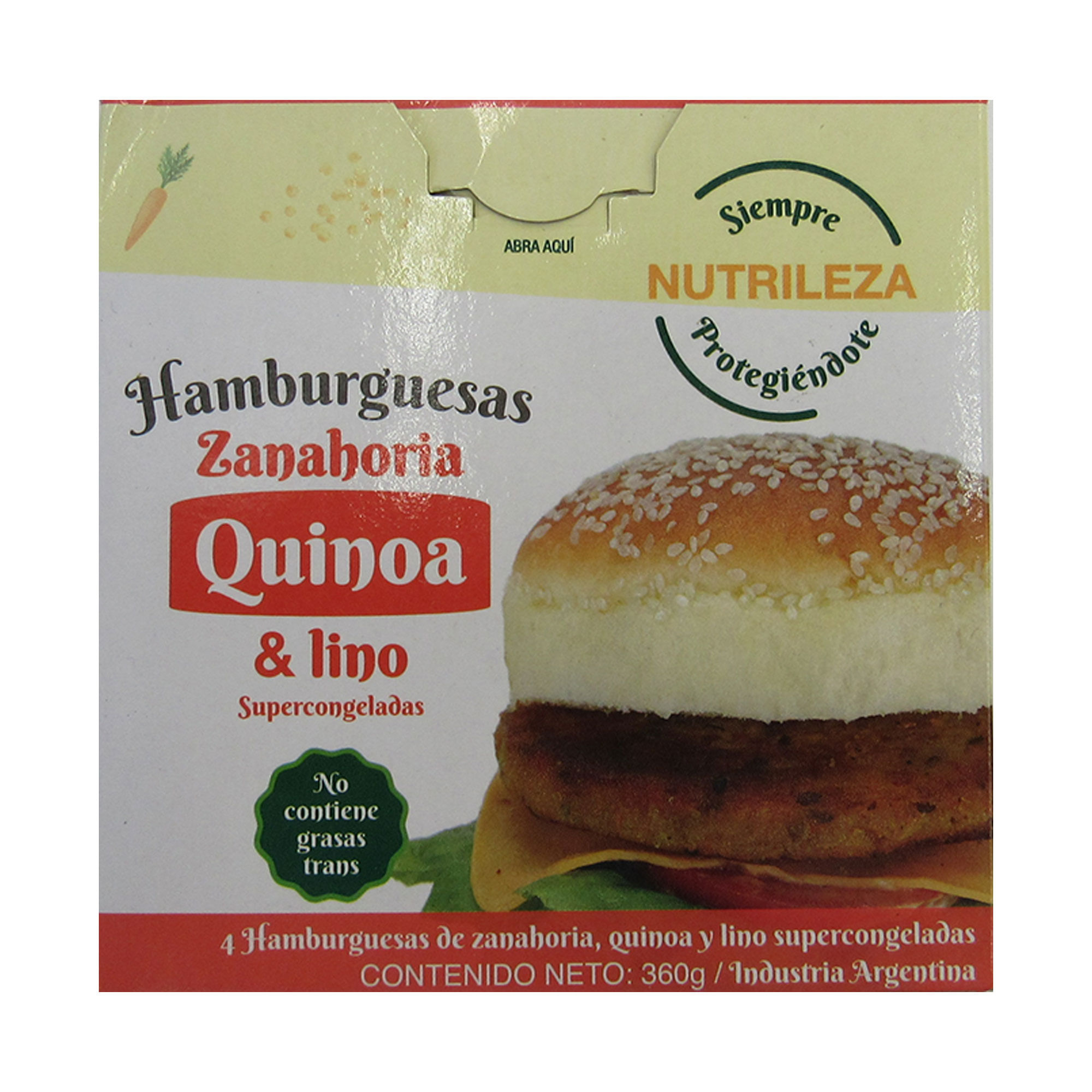 Medallón quínoa Nutrileza caja 360 g. - Carrefour
