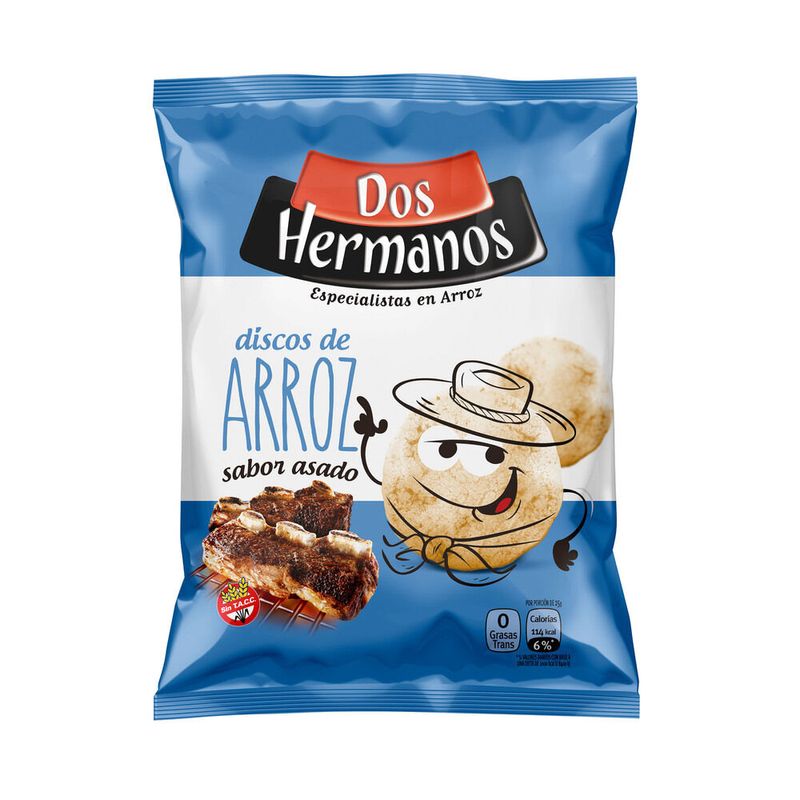 Snacks de arroz Dos Hermanos asado 80 g. - Carrefour