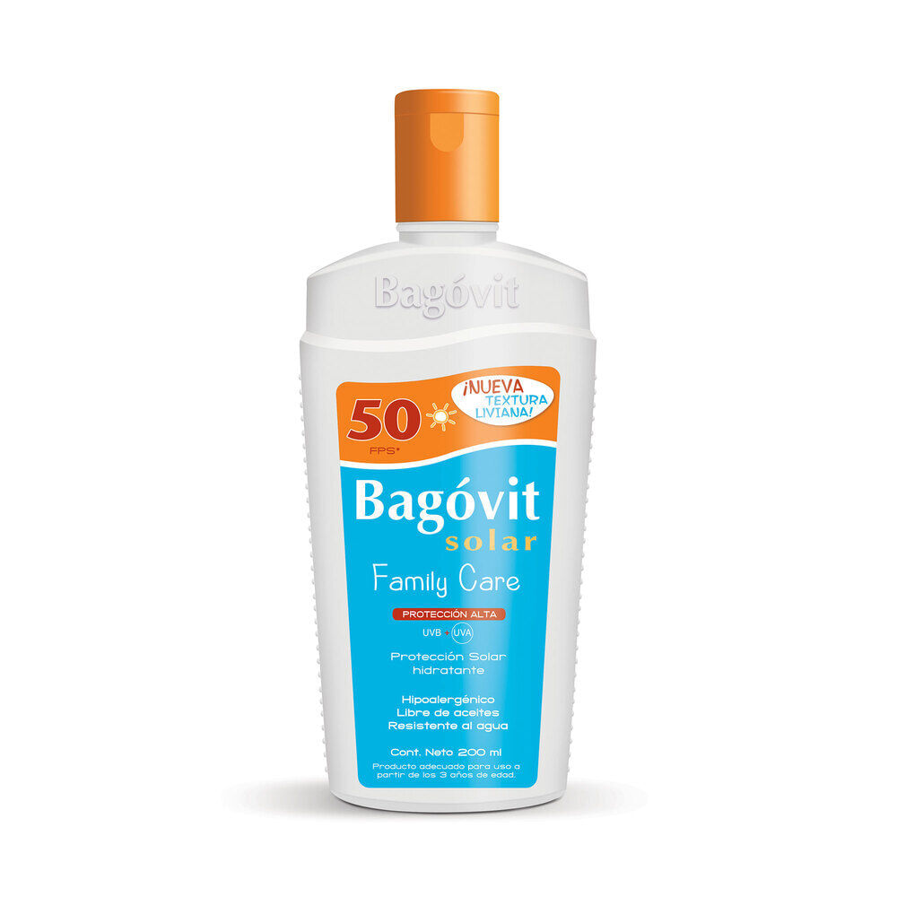 Protector solar F50 Bagovit emulsion 200 ml. - Carrefour