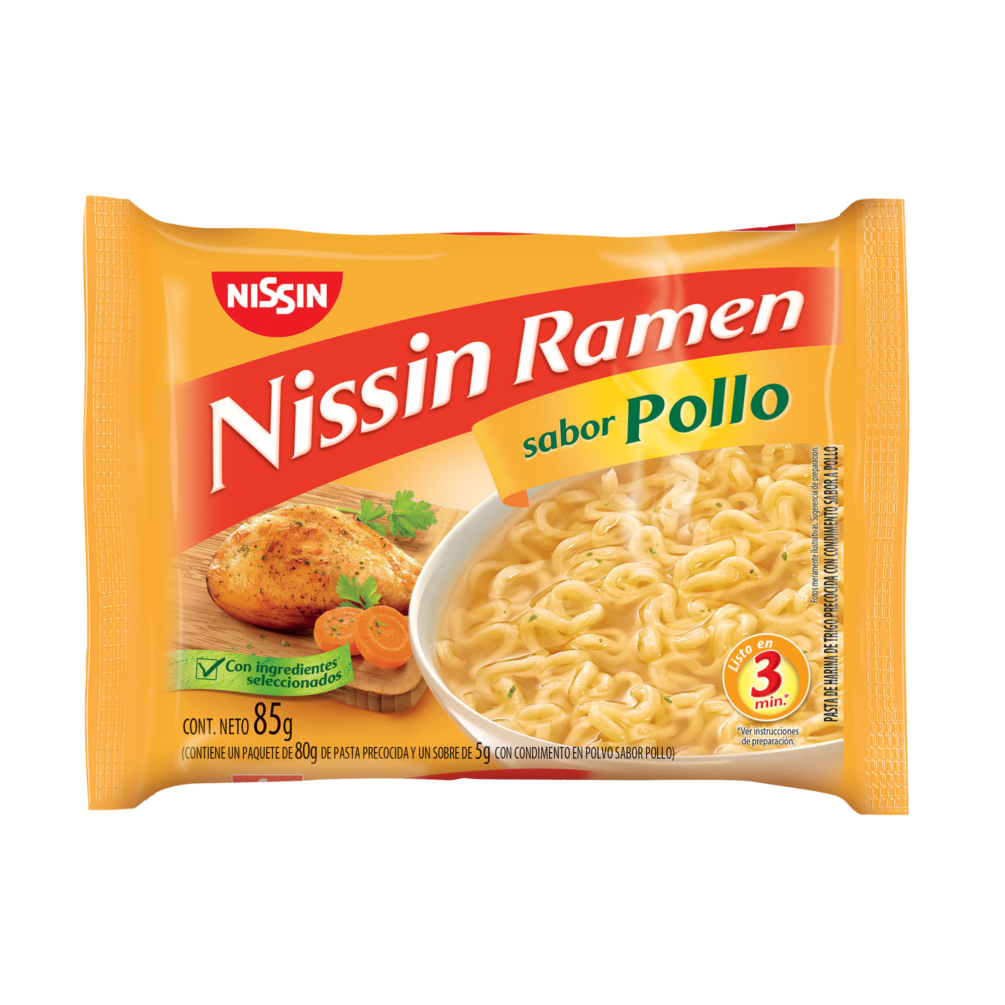 Ramen Nissin pollo 85 g. - Carrefour
