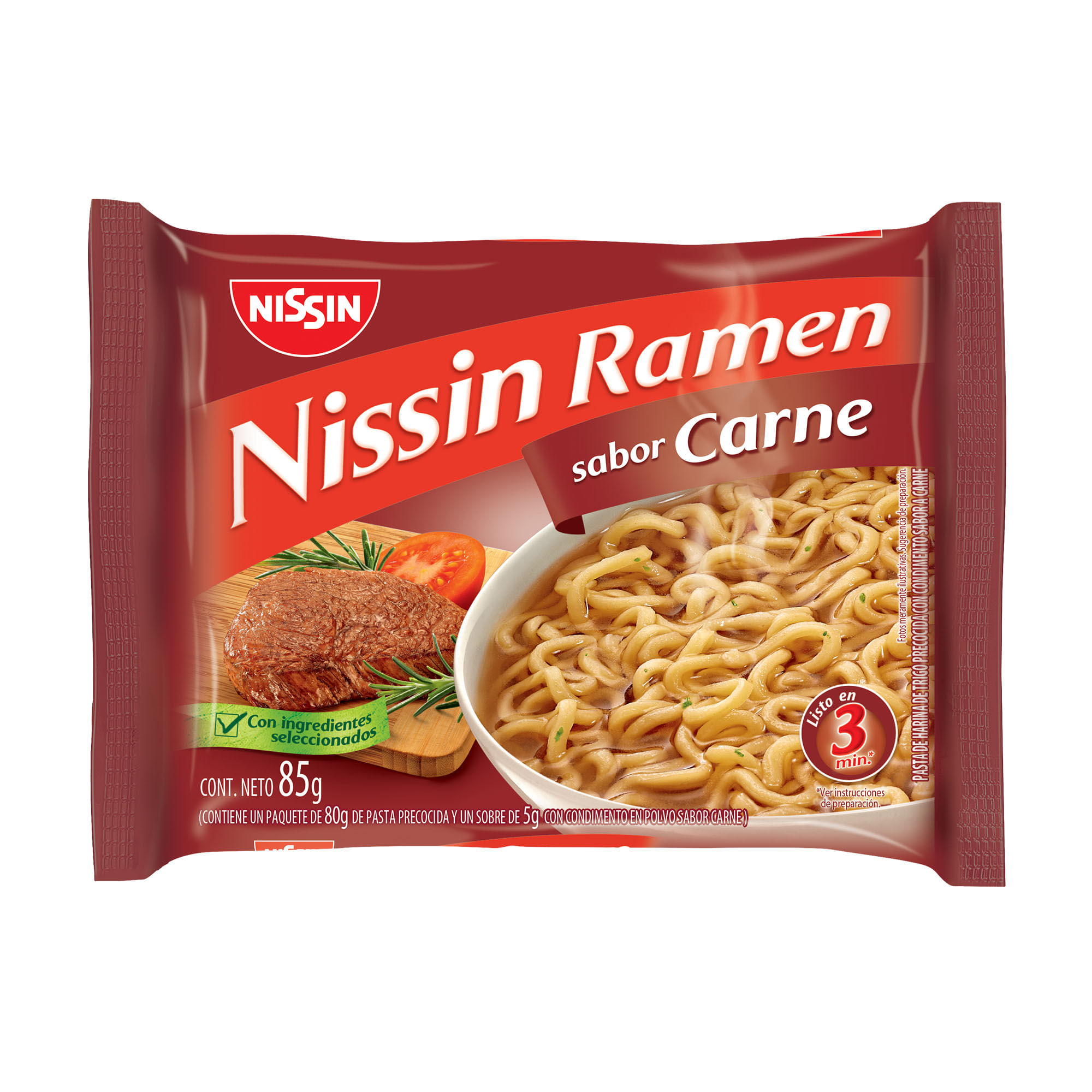 Ramen Nissin carne 85 g. - Carrefour