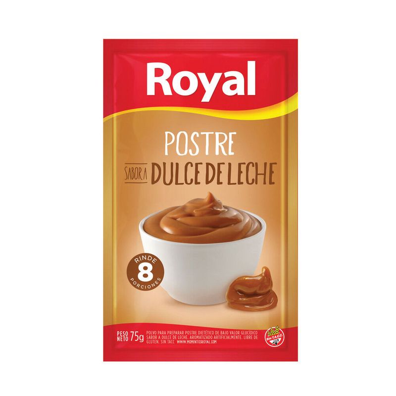 Postre en polvo Royal dulce de leche 75 g. - Carrefour