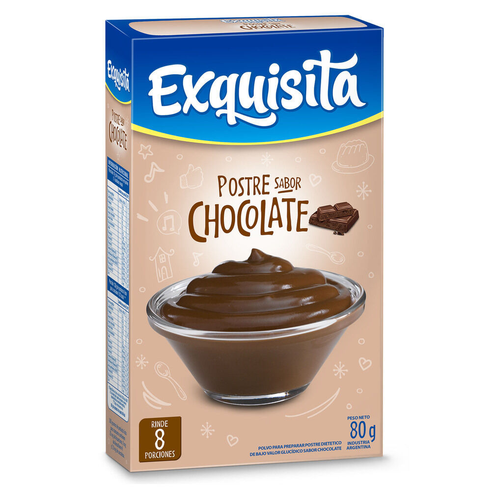 Postre en polvo Exquisita chocolate 80 g. - Carrefour