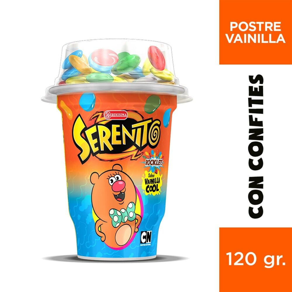 Postre Serenito vainilla con rocklets 120 g. - Carrefour