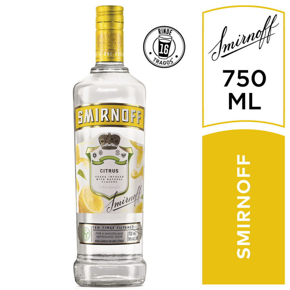 Vodka Smirnoff citrus 700 cc. - Carrefour