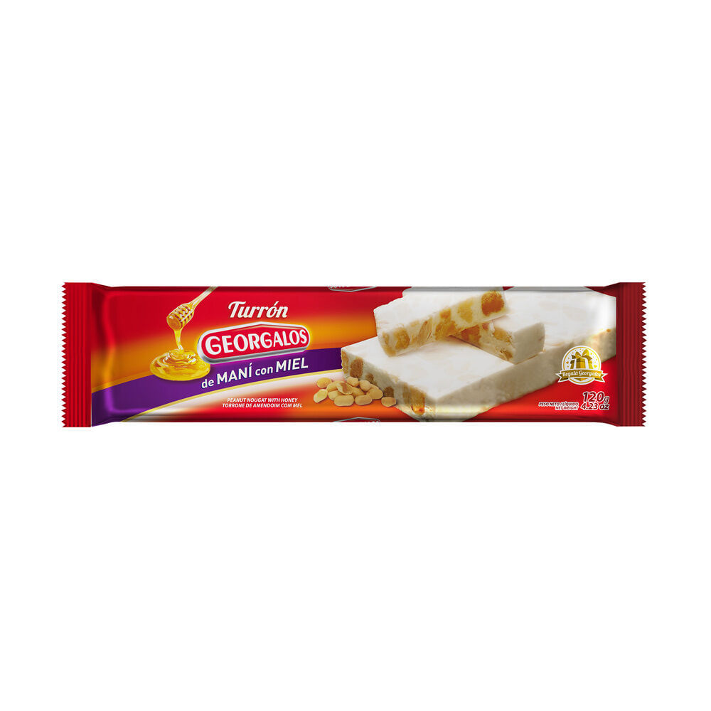 Turrón de Maní con miel Georgalos 120 g. - Carrefour
