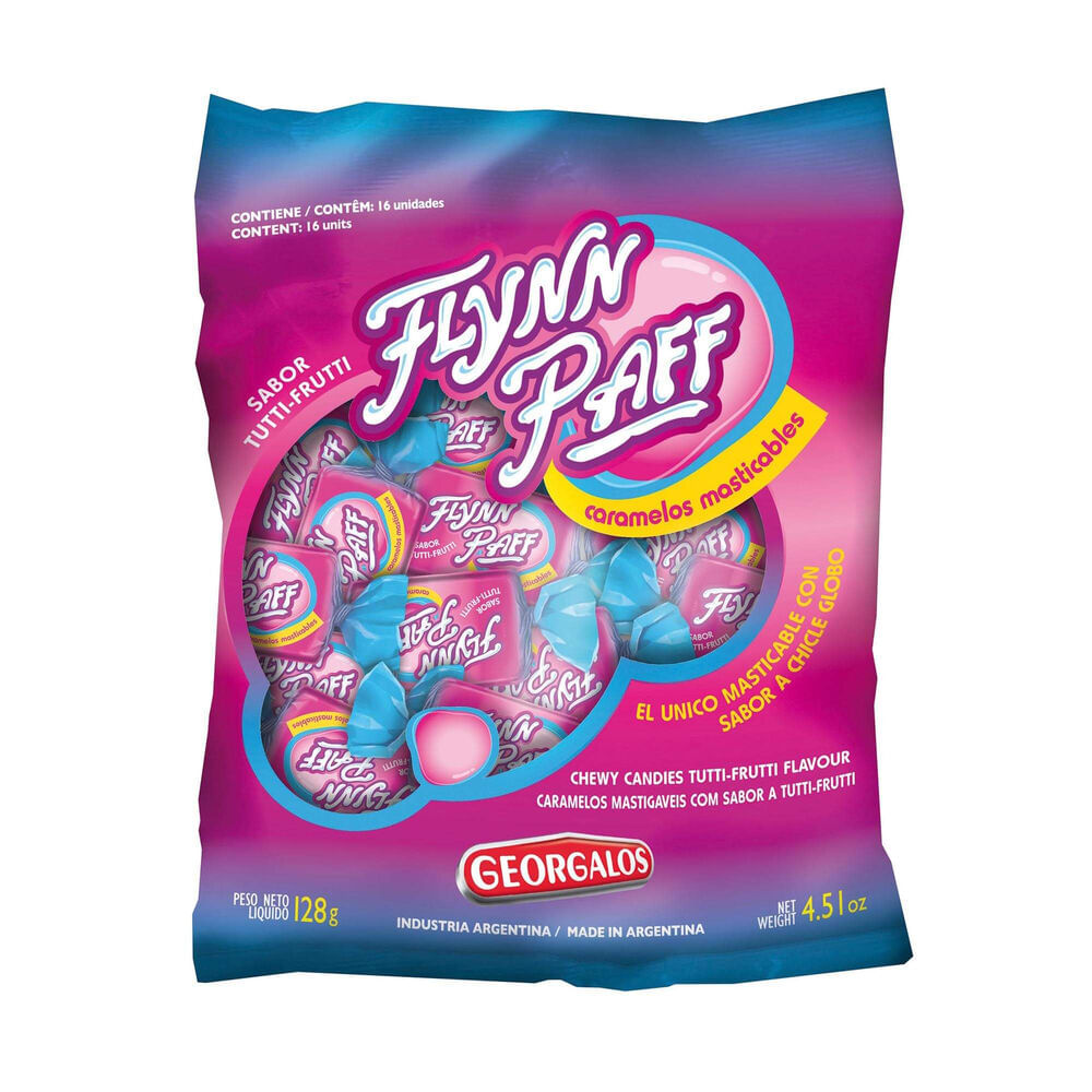 Caramelos masticables Flynn Paff tutti frutti 128 g. - Carrefour
