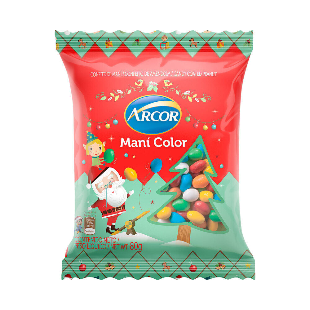 Confites Arcor de maní color bolsa 80 g. - Carrefour