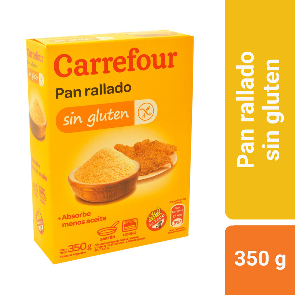 Pan rallado Carrefour 350 g. sin TACC - Carrefour