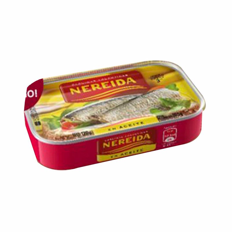 Sardinas en aceite Nereida lata 120 g. - Carrefour