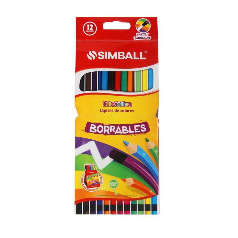 Lapices colores innovation borrables x12 - Carrefour