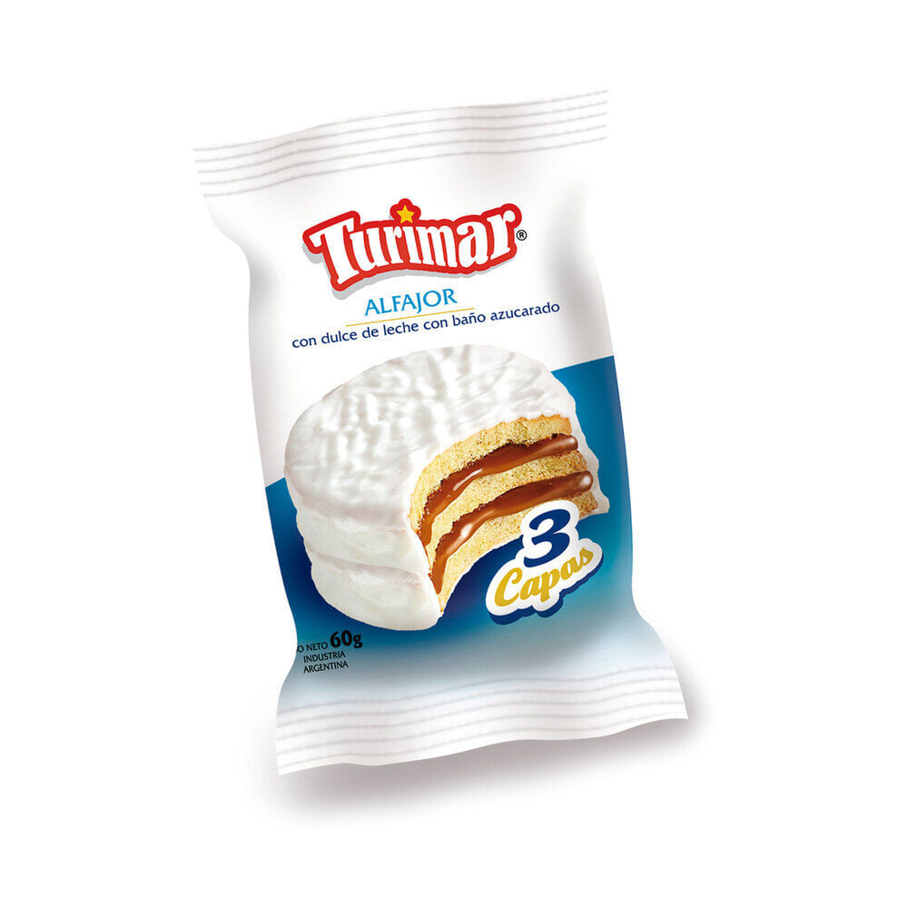 Alfajor Turimar blanco triple 60 g. - Carrefour
