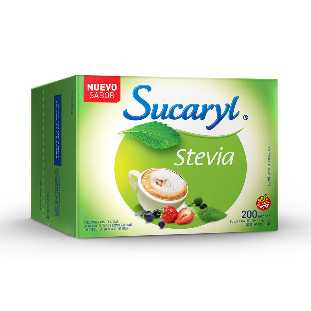 Endulzante Sucaryl con stevia 200 u. - Carrefour