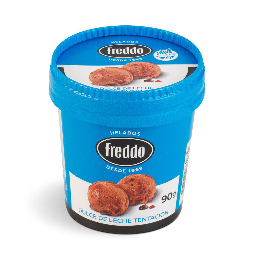 Helado Freddo sin TACC dulce de leche tentación pote 120 ml. - Carrefour