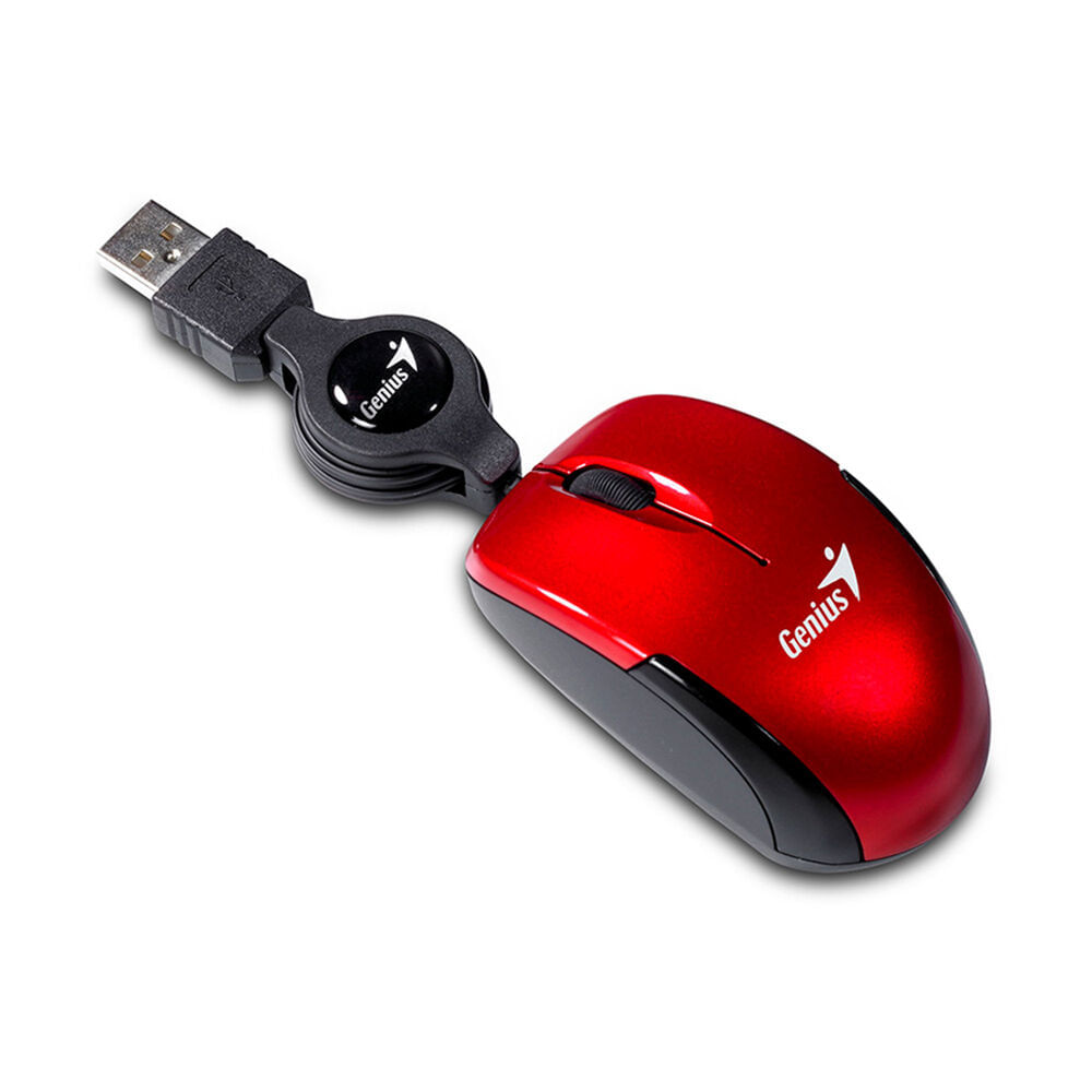 Mouse USB Genius micro traveler rojo - Carrefour