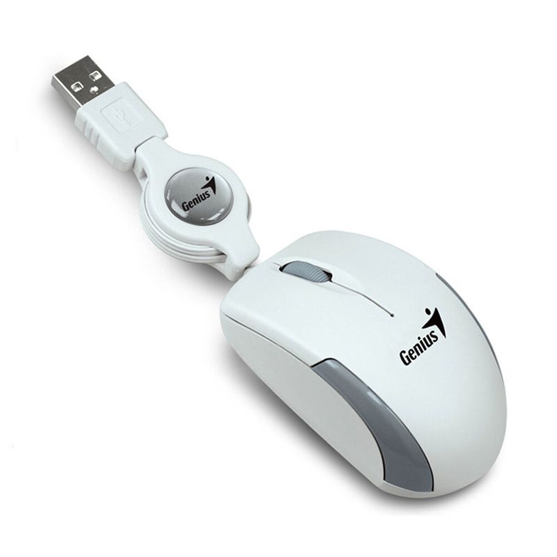 Mouse mini Genius USB micro-traveler blanco - Carrefour
