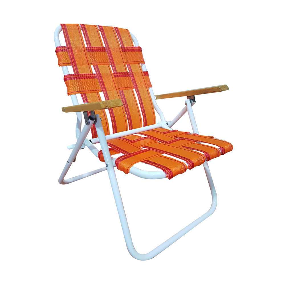 Reposera infantil fija Solcito acero roja y naranja - Carrefour