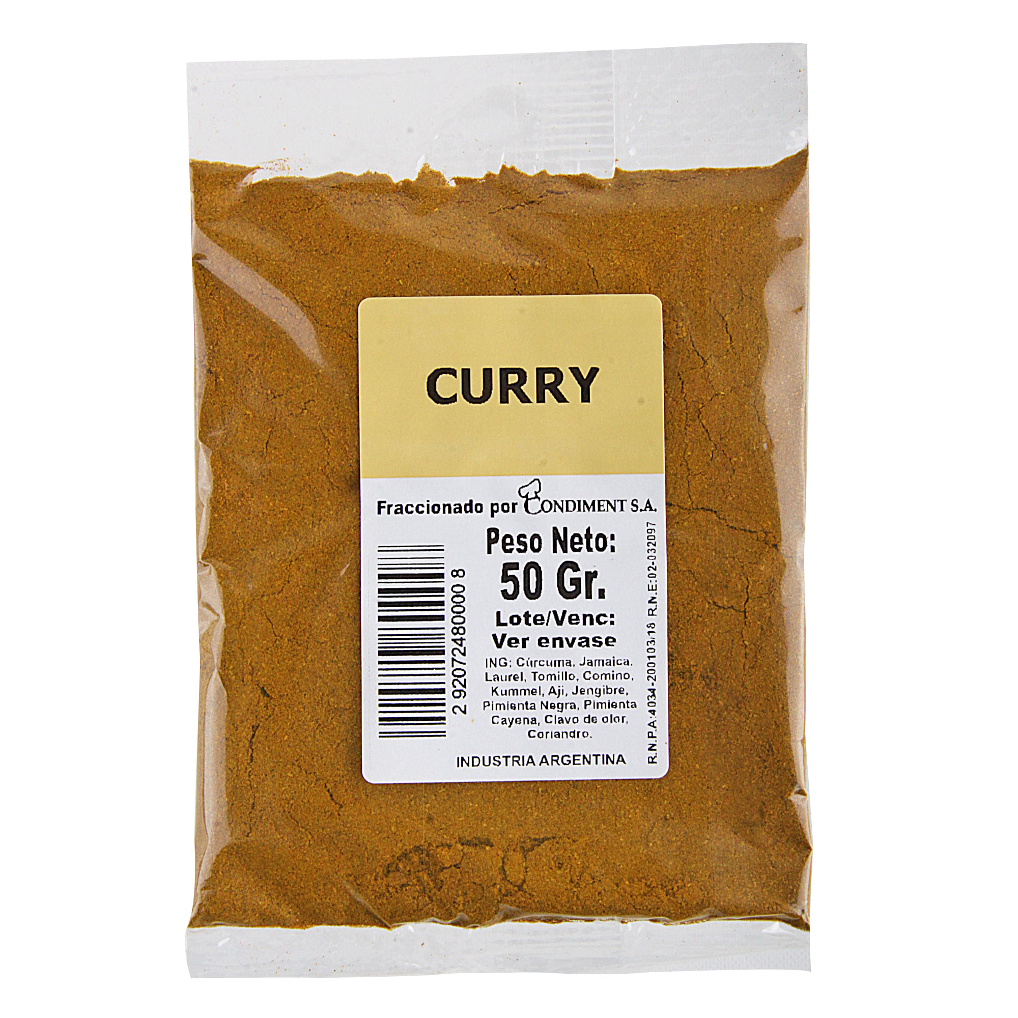 Curry 50 g. - Carrefour