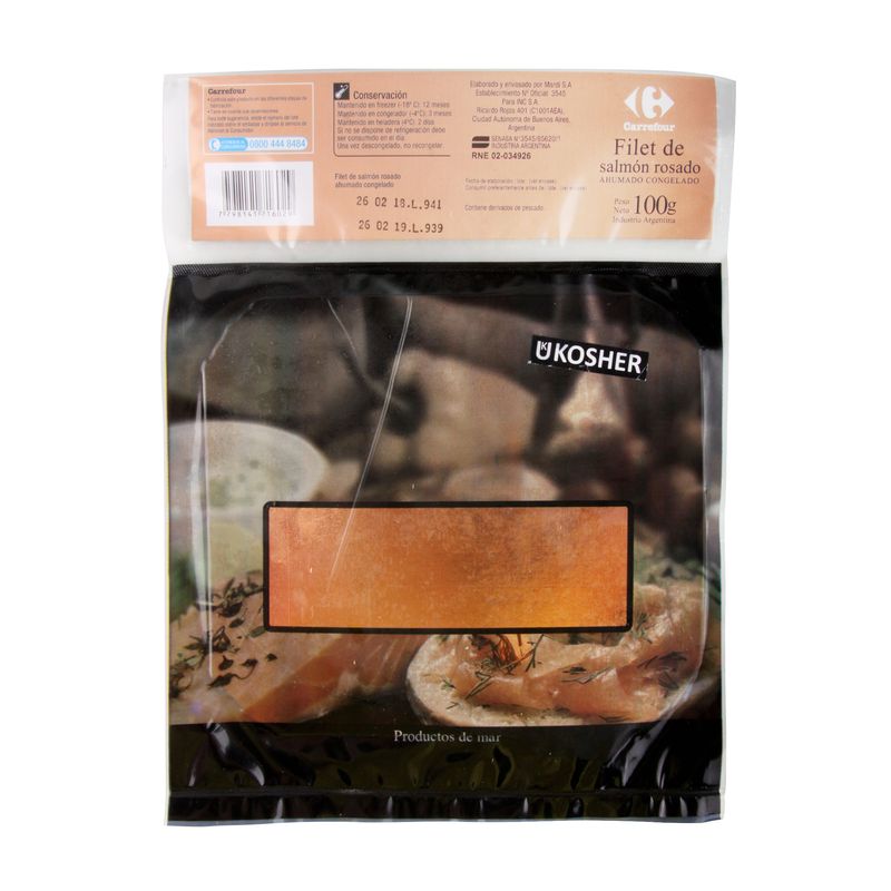 Filet de salmón ahumado Carrefour Selection 100 g. - Carrefour