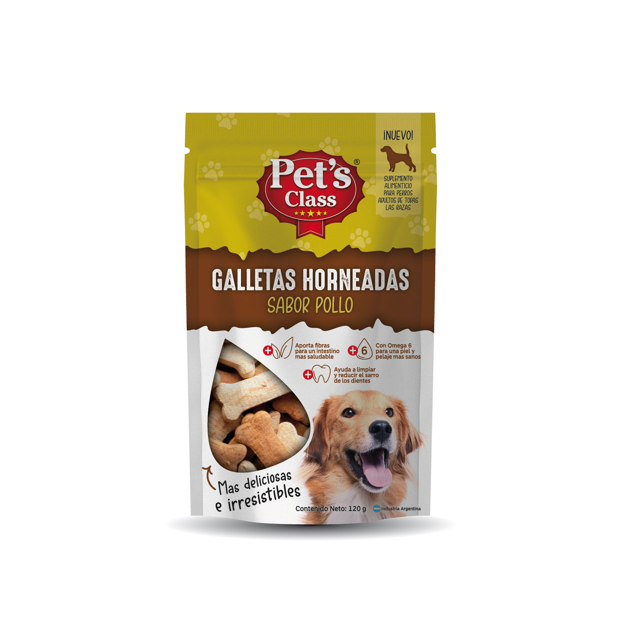 Snack perros Pet's Class pollo 120 g. - Carrefour