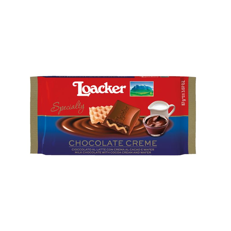 Chocolate bar specialty chocolate Loacker 87 g. - Carrefour
