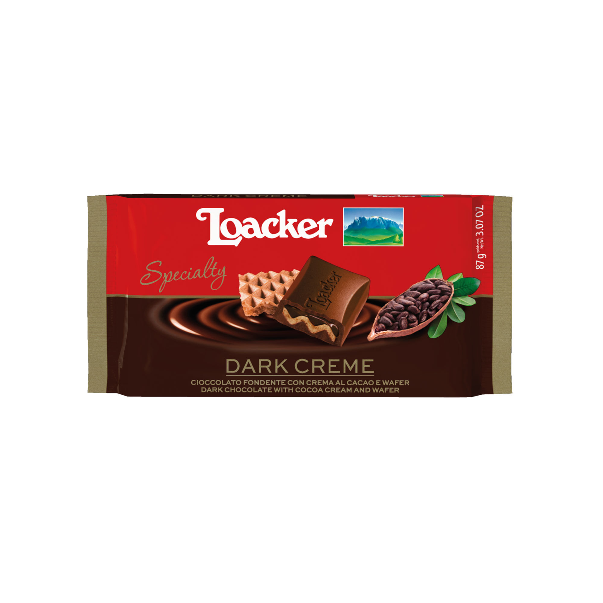 Chocolate bar specialty dark Loacker 87 g. - Carrefour
