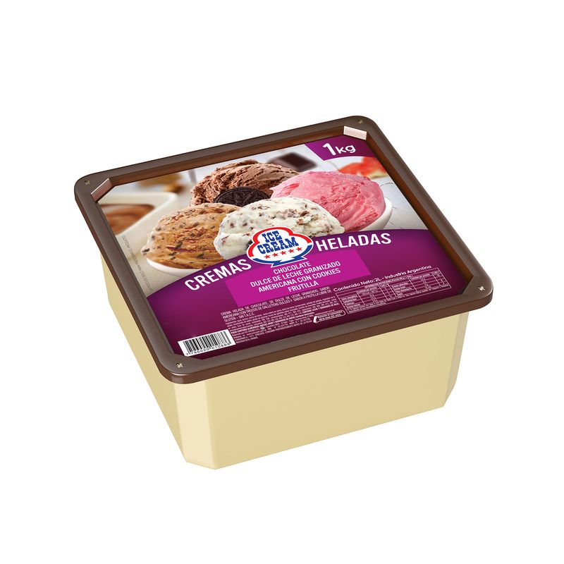 Helado chocolate dulce de leche granizado frutilla cookies Ice Cream ...