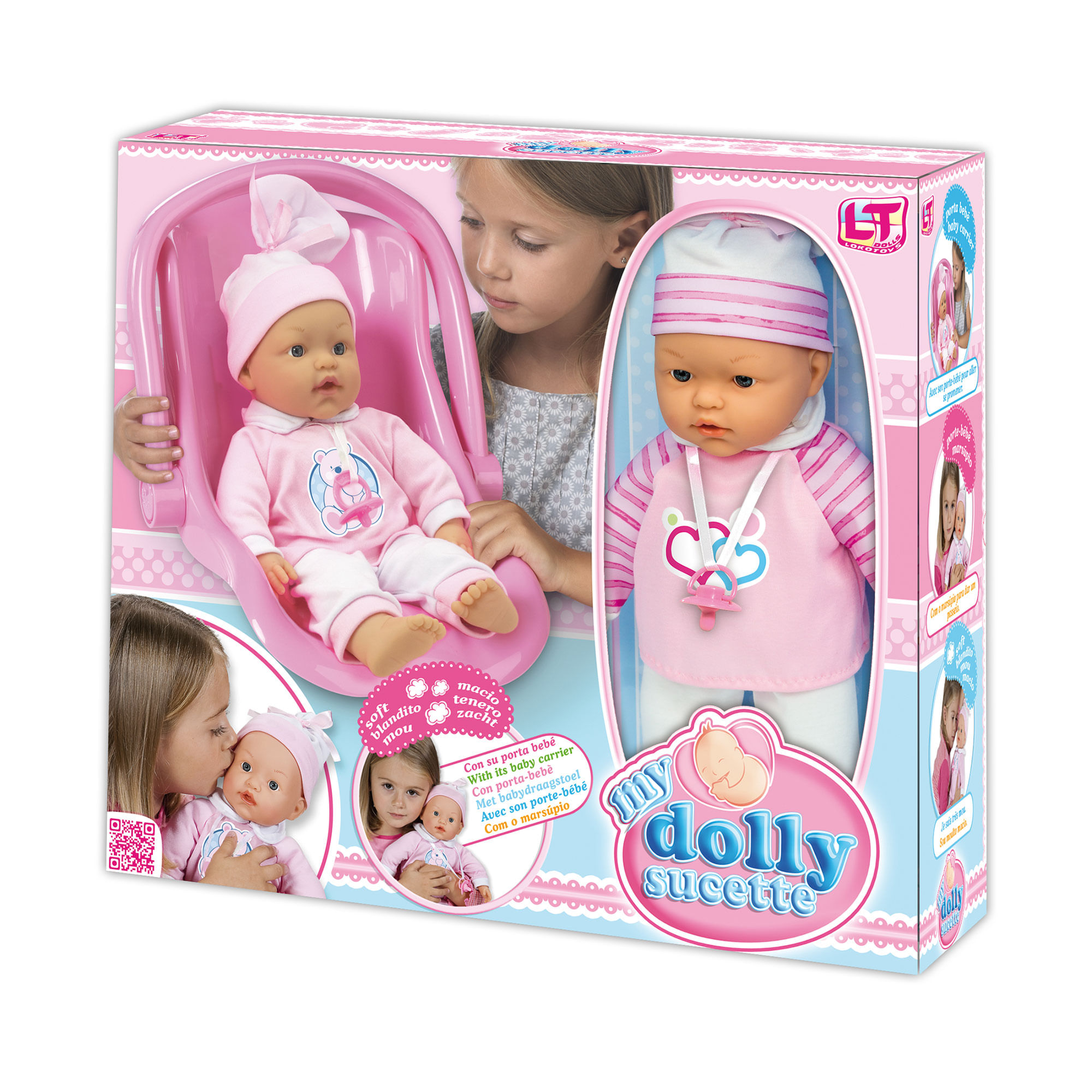 Bebe Dolly 29 cm con huevito - Carrefour