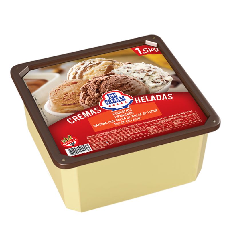 Helado Ice Cream con salsa de dulce de leche 1.5 kg. - Carrefour