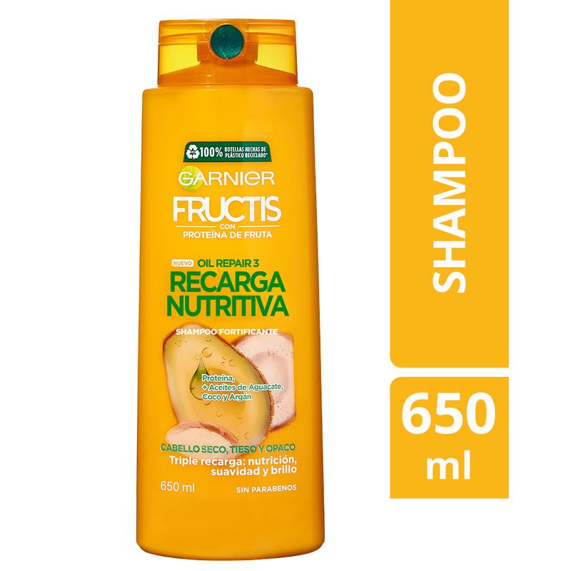 Shampoo Garnier Recarga Nutritiva Fructis 650 Cc Carrefour