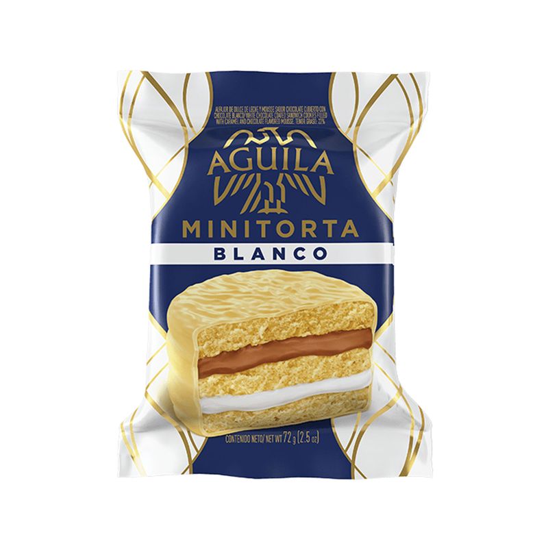 Alfajor Águila mini torta chocolate blanco 72 g. - Carrefour