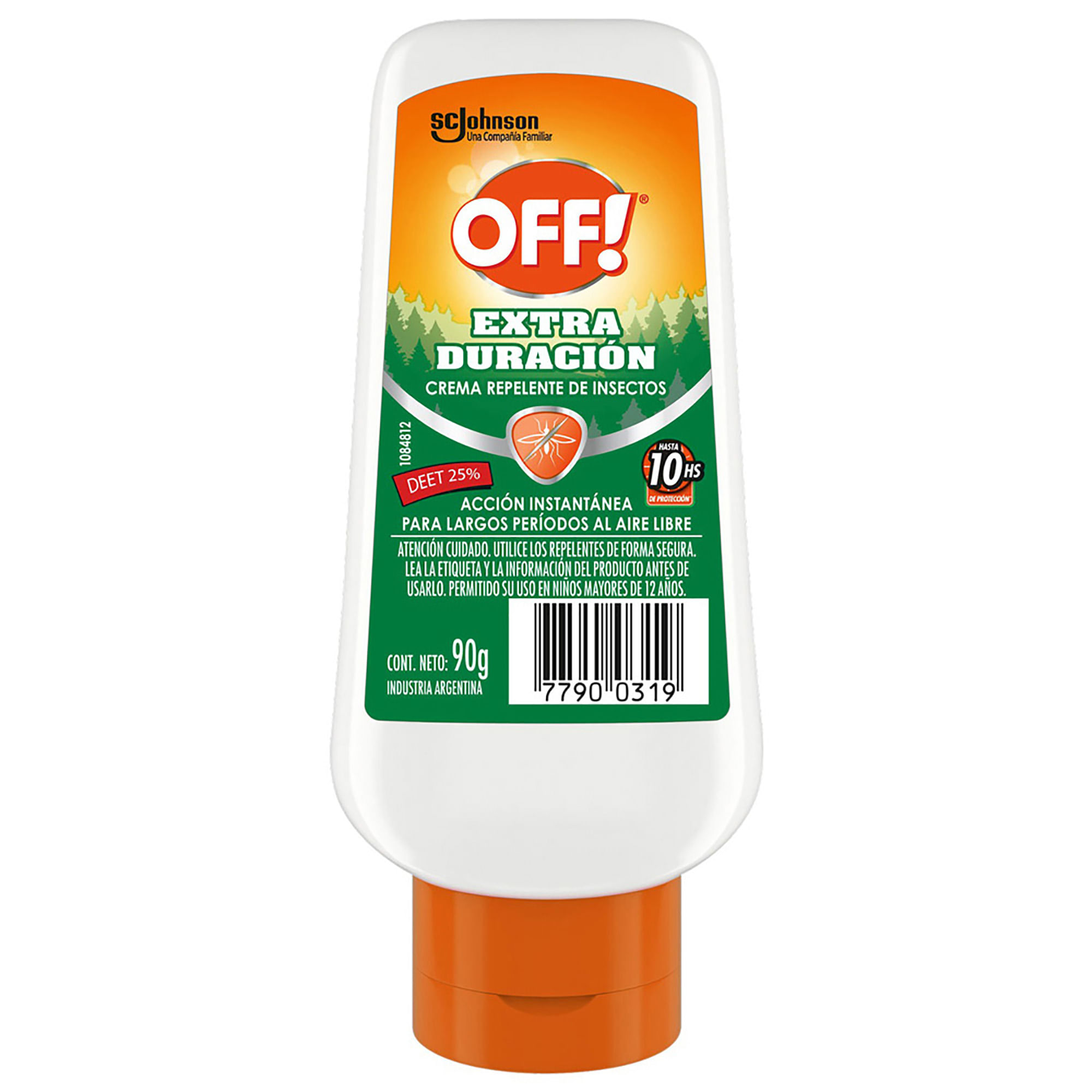 Repelente para mosquitos Off! extra duración crema 90 g.