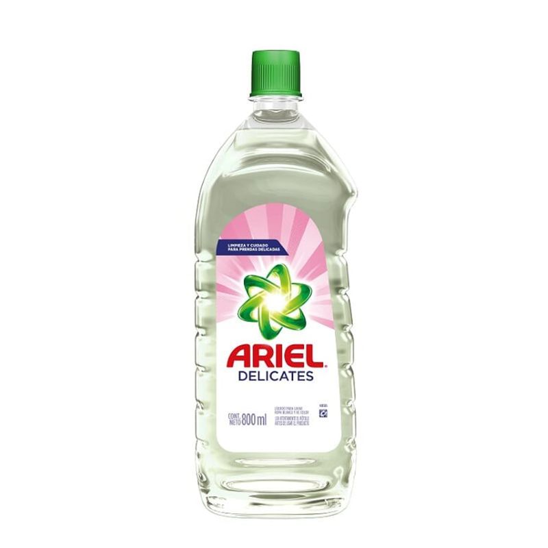 Jabón liquido para ropa delicada Ariel botella 800 cc. - Carrefour
